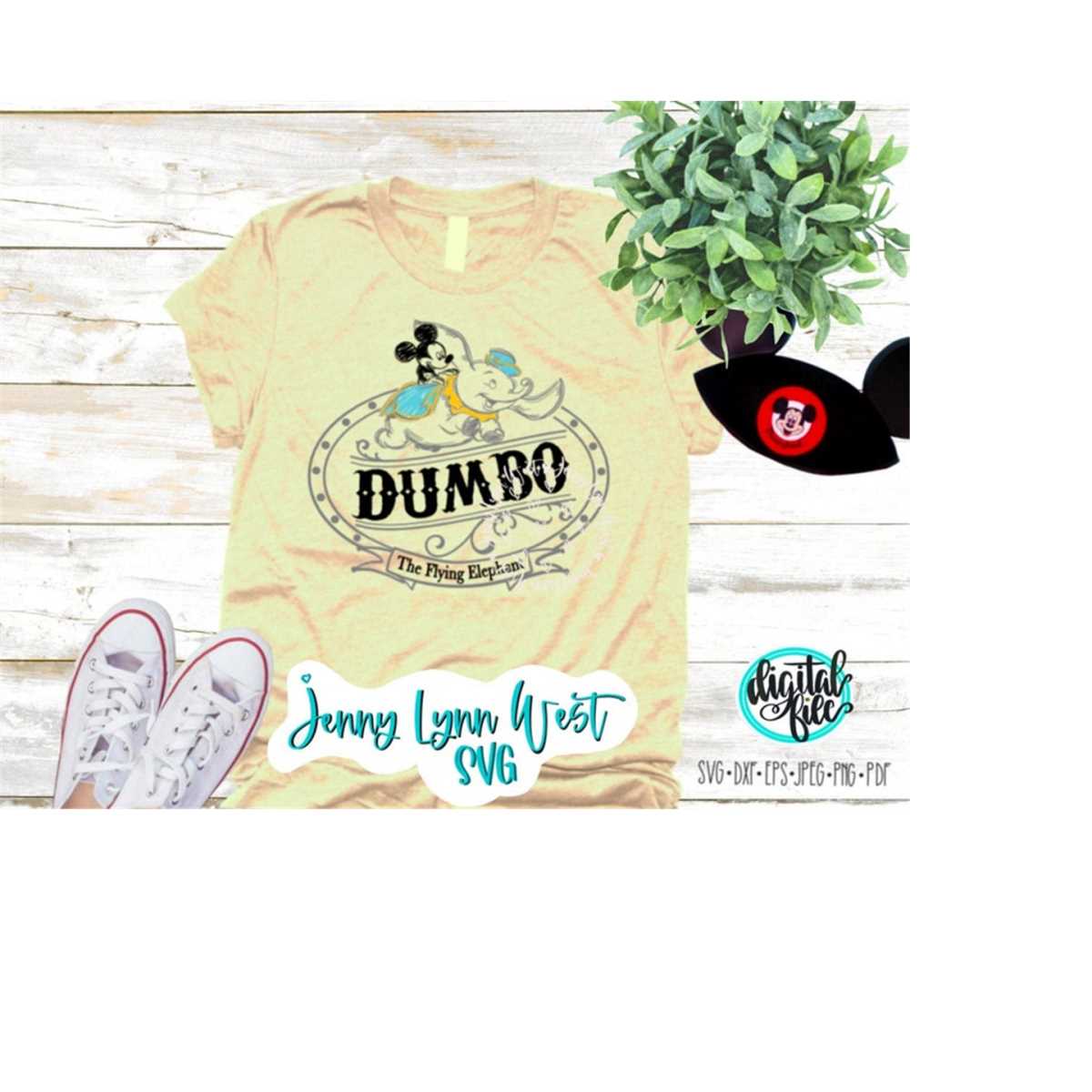 Dumbo SVG Mickey and Dumbo Ride Mickey Mouse Digital File Cr | Inspire ...