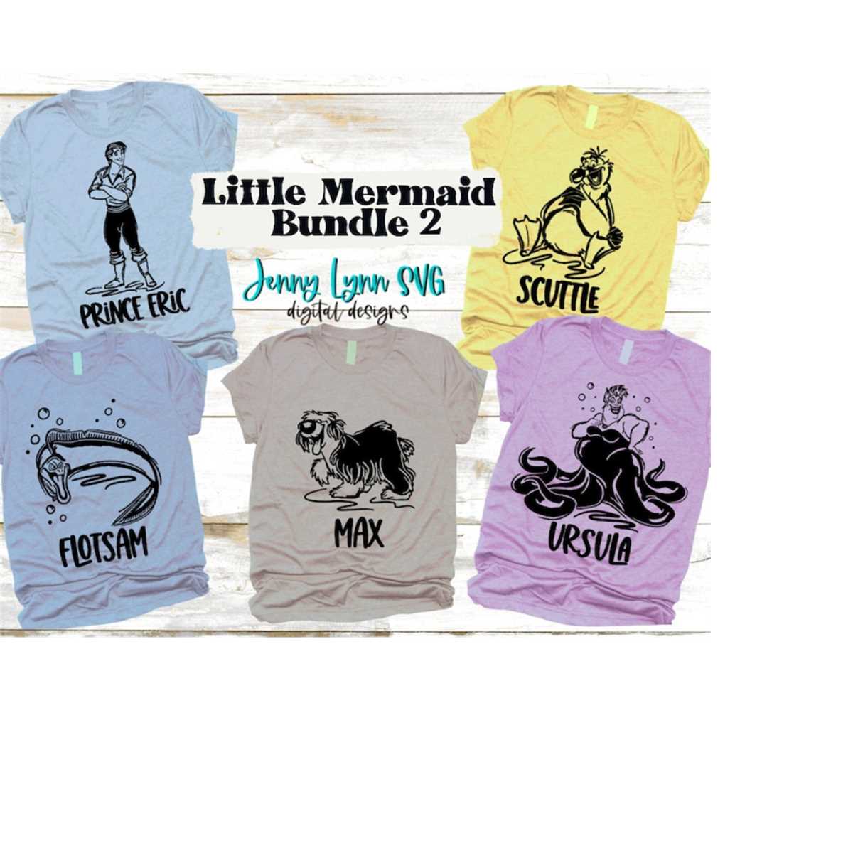 Little Mermaid SVG Bundle Ursula Prince Eric SVG Shirts Disn - Inspire ...