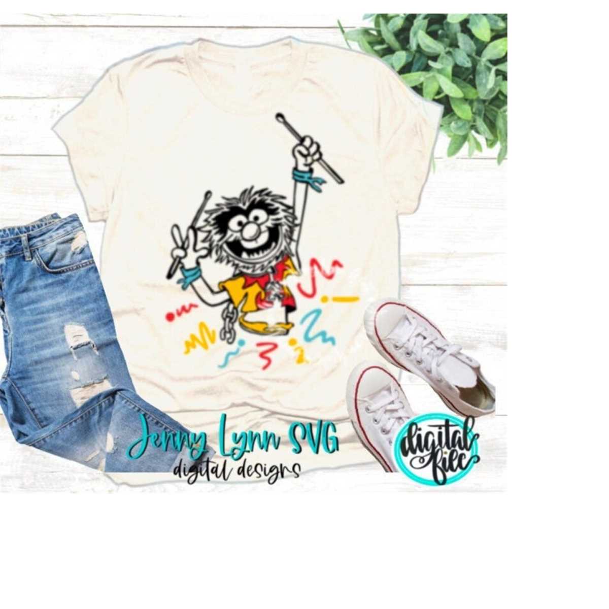 Muppets Animal SVG Muppets playing Drums svg DXF Cut File Ir | Inspire ...