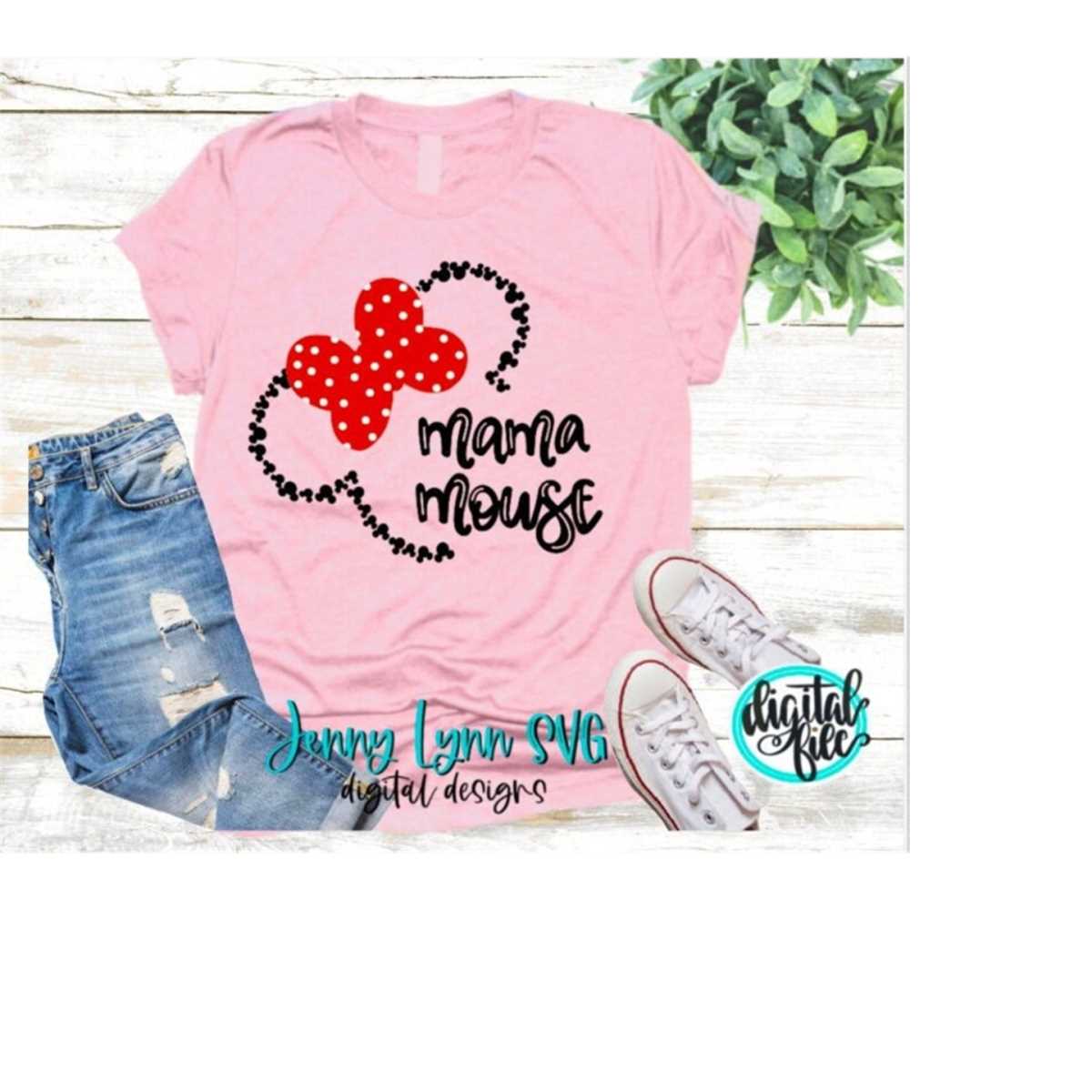 Mama Mouse SVG Mini Mouse Mickey Head Digital File SVG Hand | Inspire ...