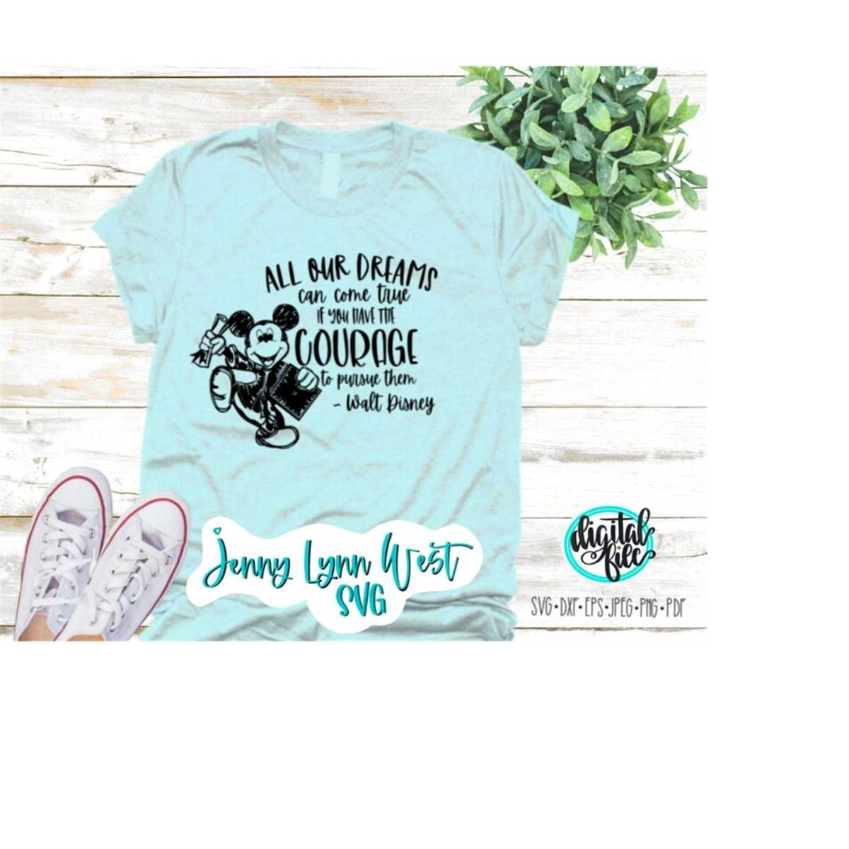 Mickey Mouse Graduation SVG PNG Dxf Mickey Sketched Graduati - Inspire ...