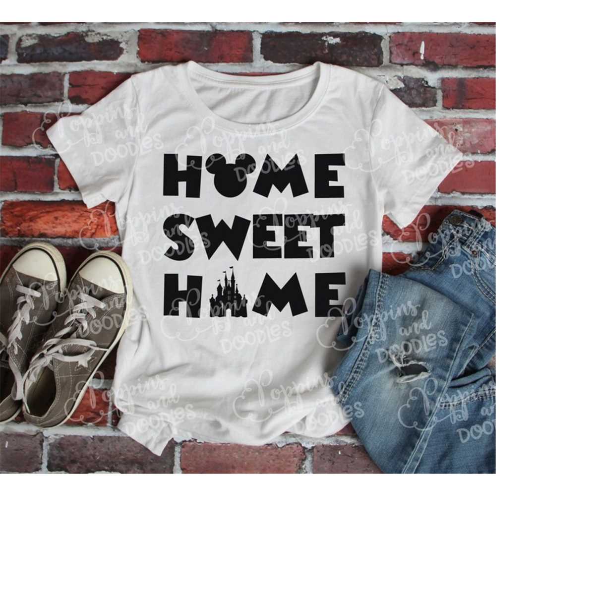 Disneyland Home Sweet Home SVG Digital File Silhouette Cricu | Inspire ...