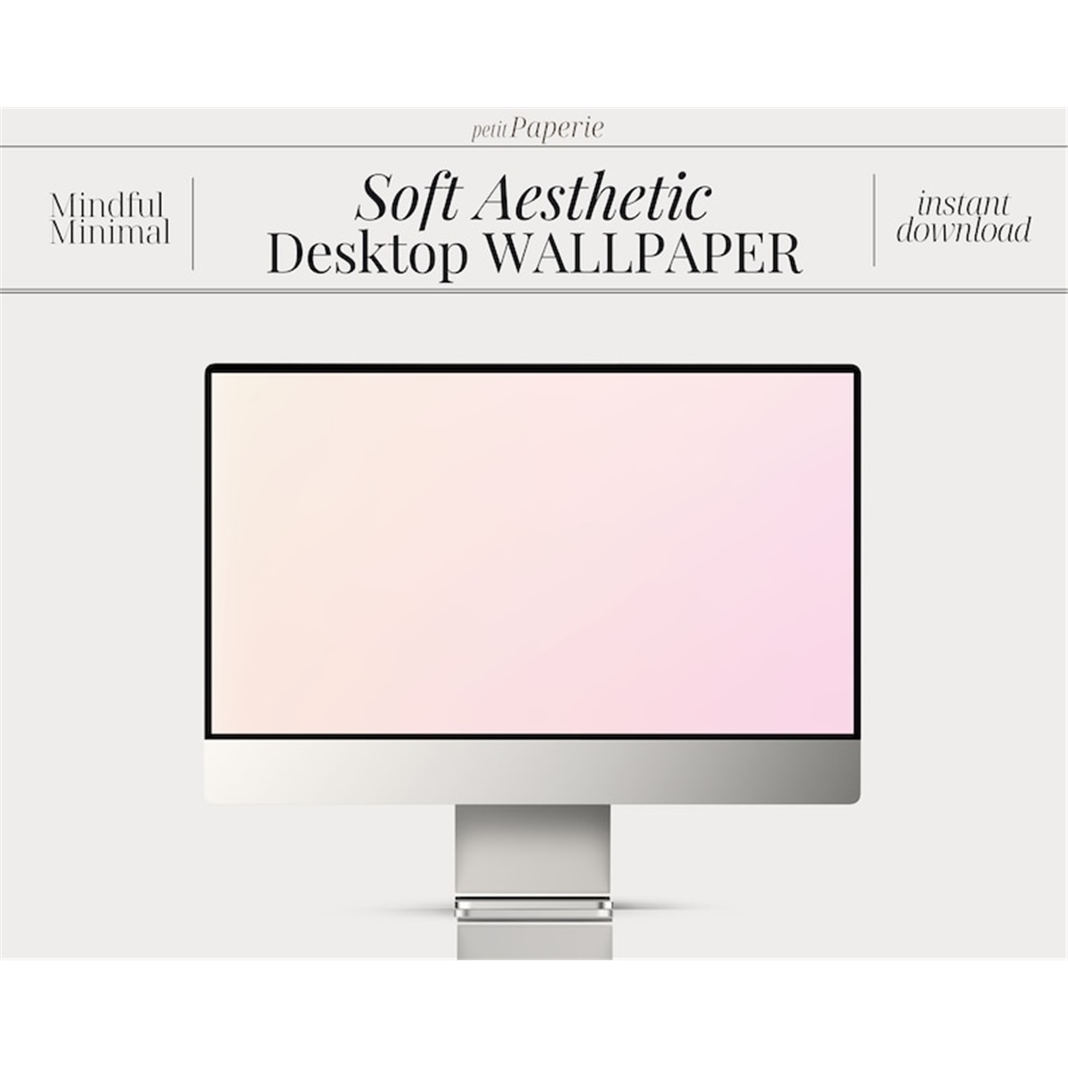 Soft Gradient Aura Pink Girly Theme Desktop Wallpaper | Grad | Inspire ...