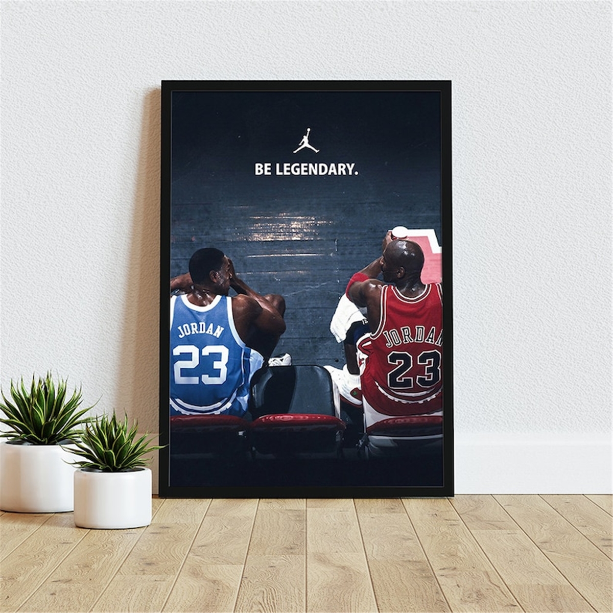 Michael Jordan Canvas - Motivational Wall Art - Be Legendary | Inspire ...