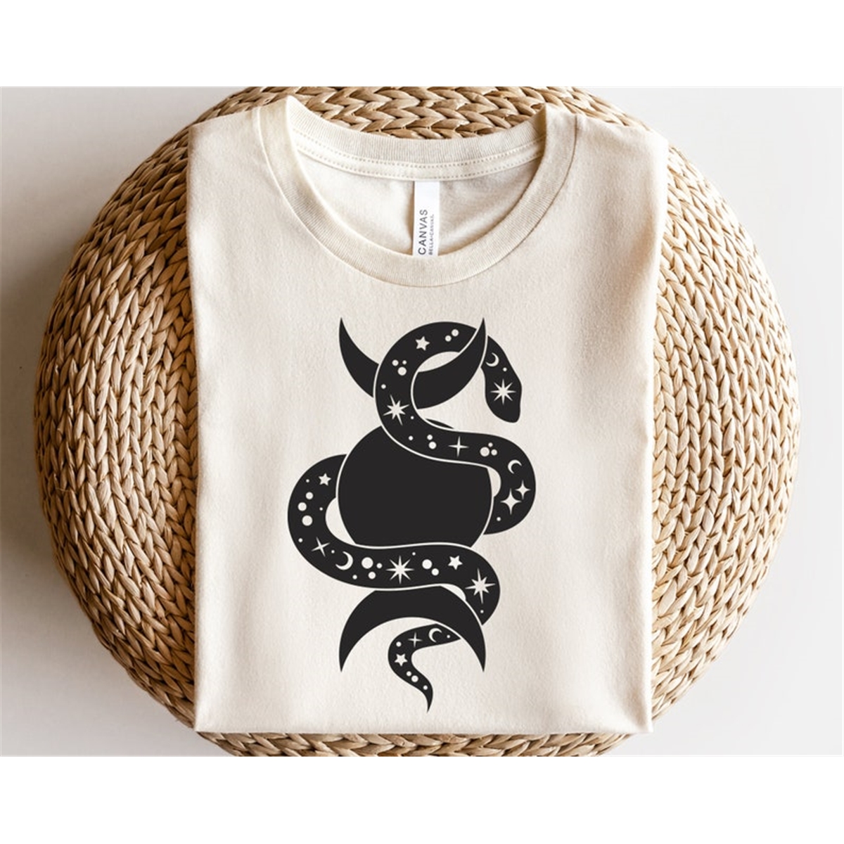 Mystical snake with moon phase svg, Celestial snake svg, Eso - Inspire Uplift