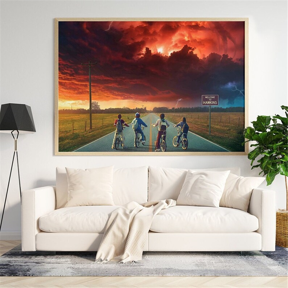 Stranger Things Poster, Hawkings Poster, Canvas Poster Art, | Inspire ...