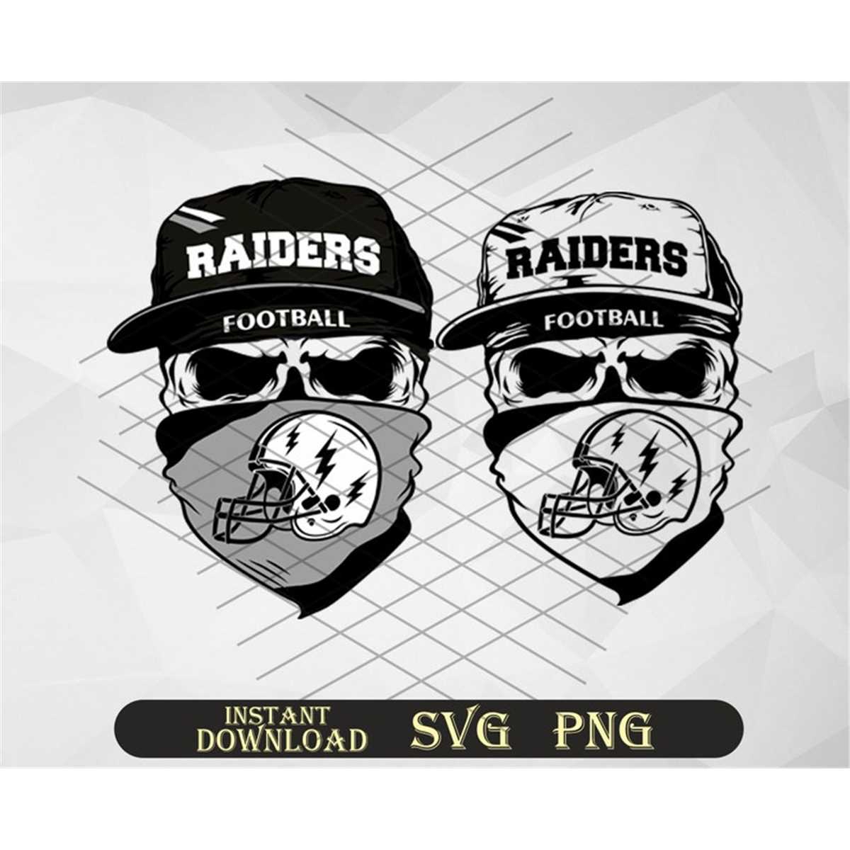 Raiders Football Svg Instant Download | Inspire Uplift