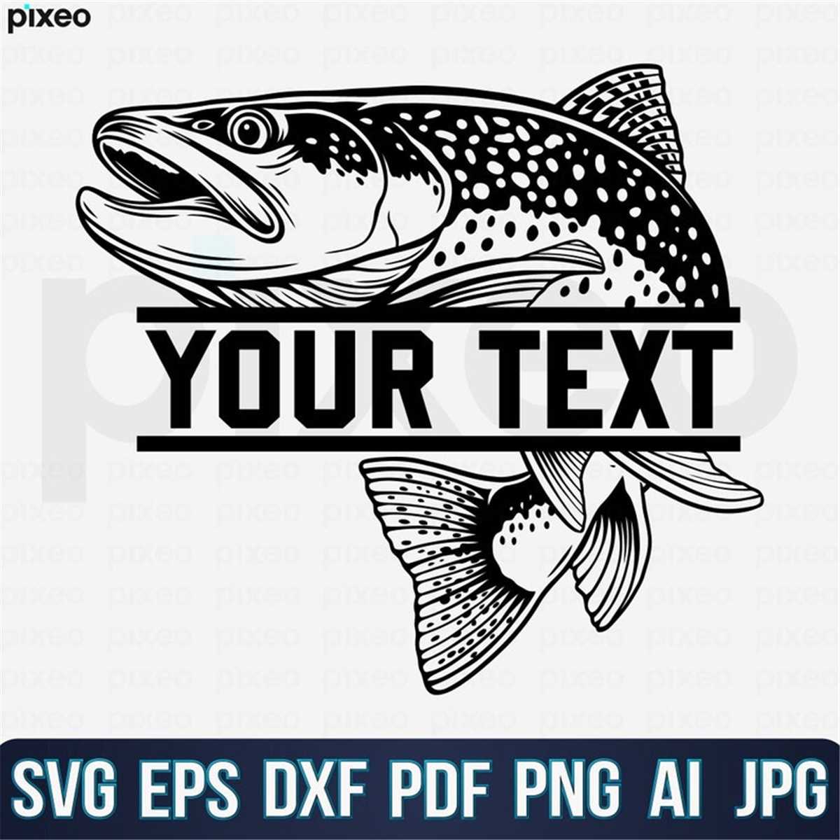 Trout Fishing Svg, Trout Fish Svg, Trout Svg, Trout Fish Cli - Inspire ...