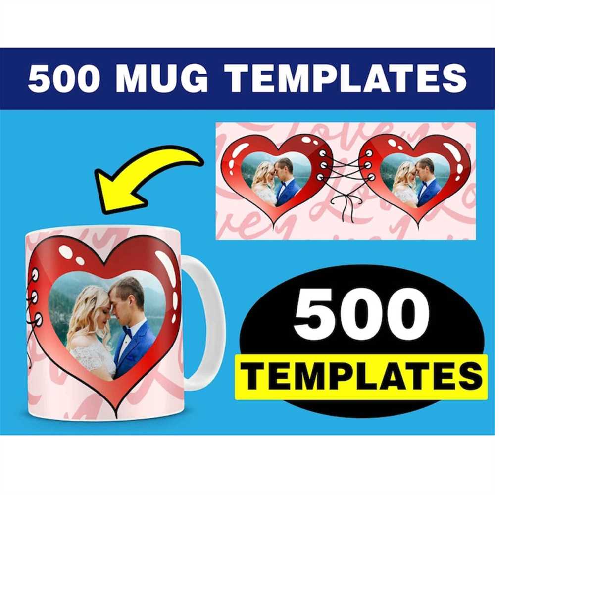 500 Sublimation MUG Designs / Templates - MEGA PACK | 300 dp | Inspire ...