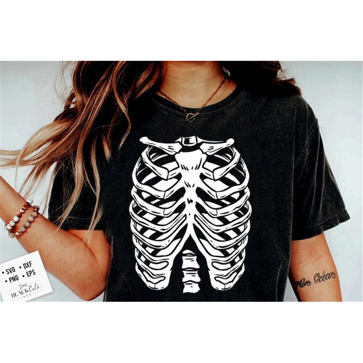 Floral rib cage SVG, Rib cage svg, Skeleton valentine's day | Inspire ...