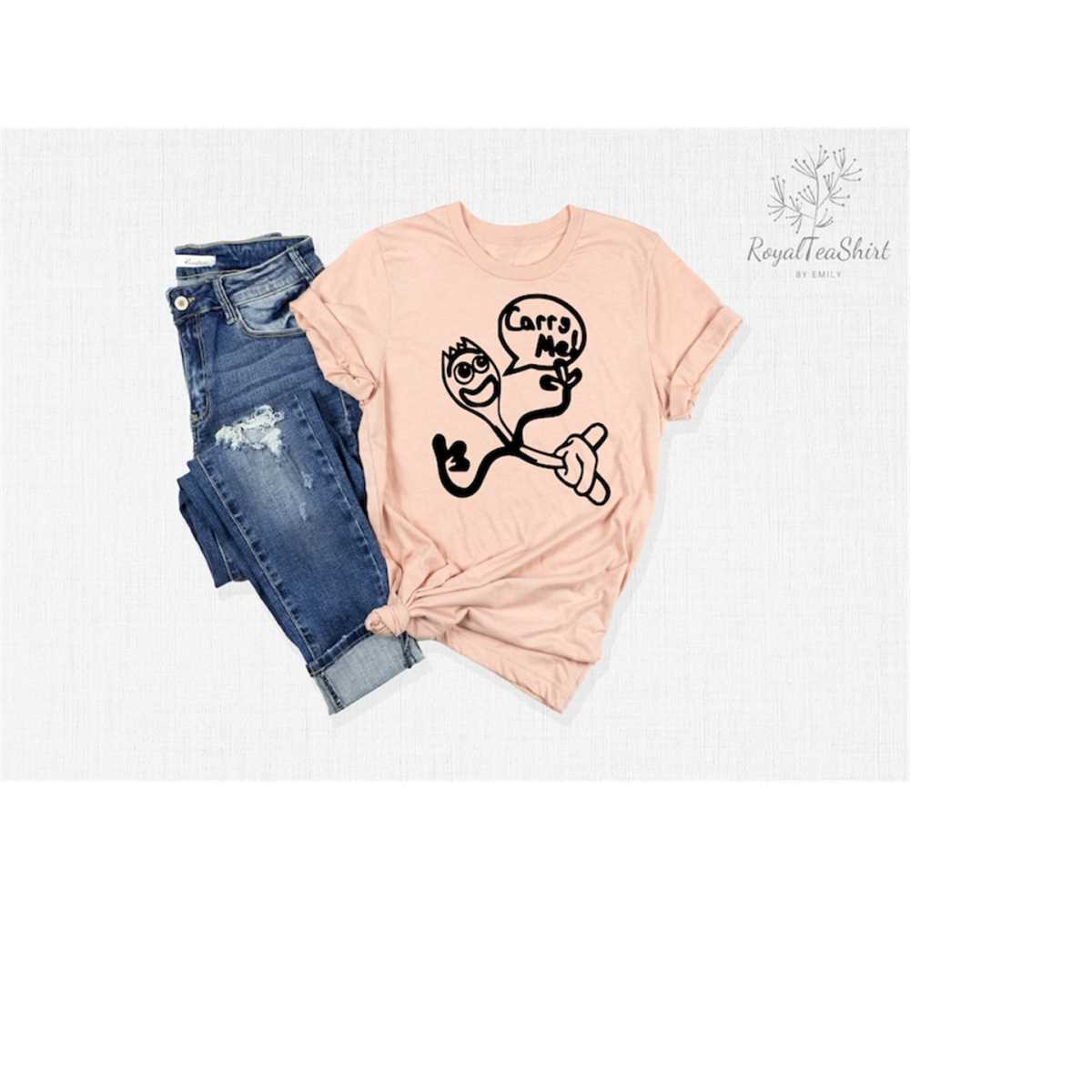 Disney Pixar Toy Story Forky Shirts, Forky Carry Me T-Shirt, | Inspire ...