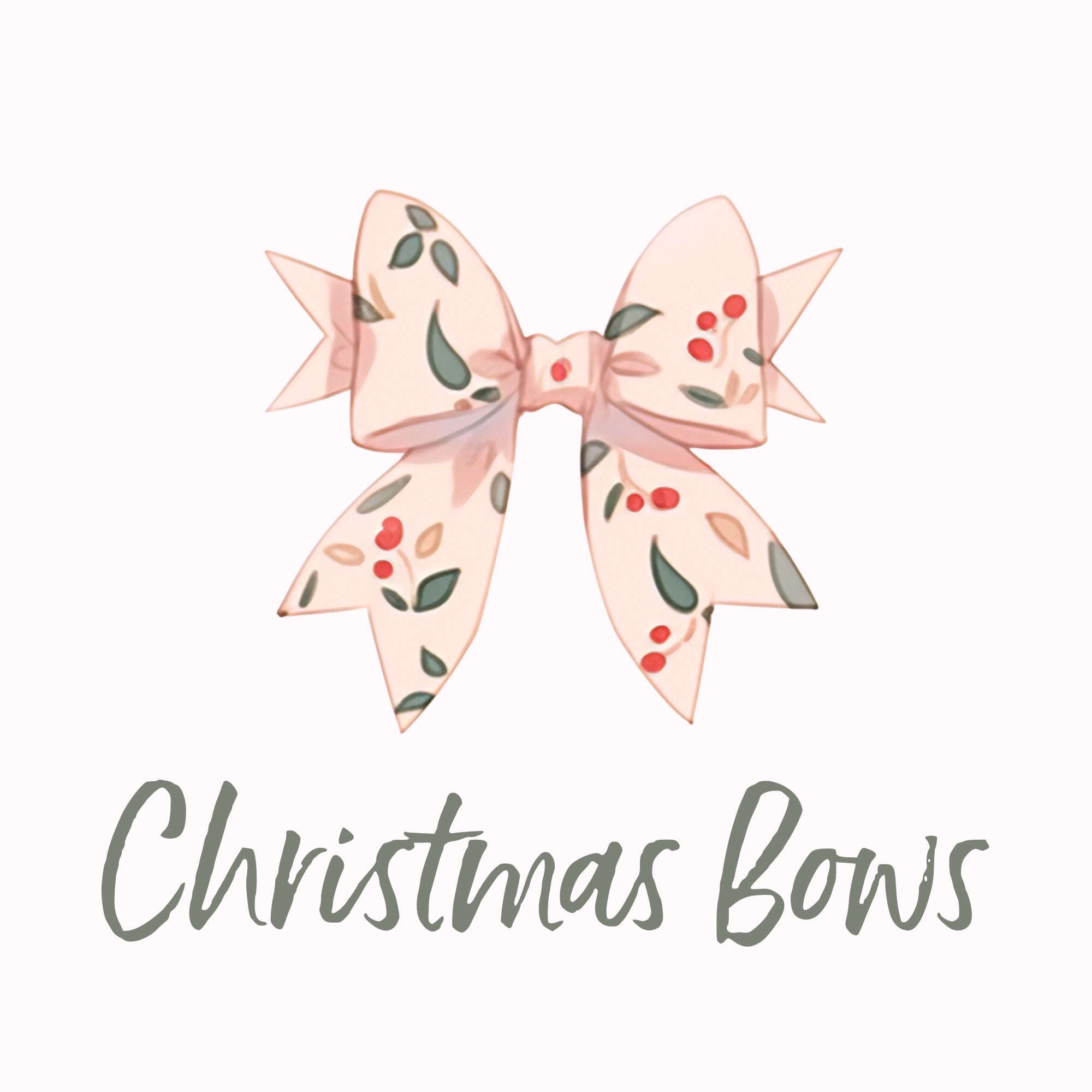 Festive Christmas Bow Digital Clip Art Set | Inspire Uplift