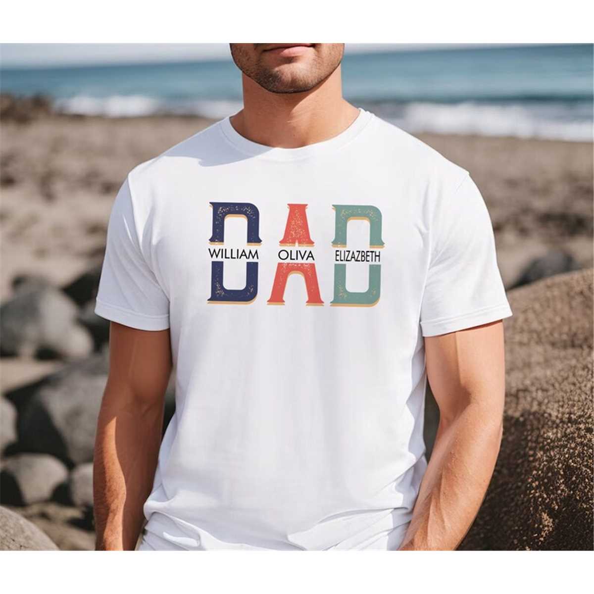 Custom Dad Shirt, Dad Shirt With Kids Names, Father's Day Gi | Inspire ...