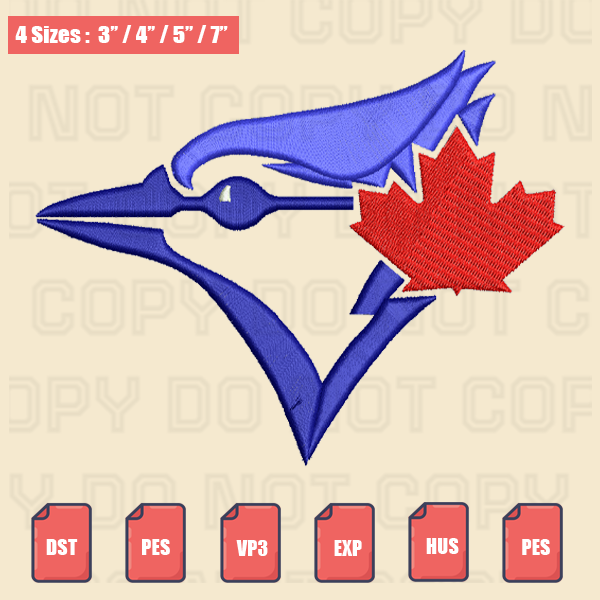 Toronto Blue Jays Embroidery Designs, MLB Logo Embroidery Fi | Inspire ...