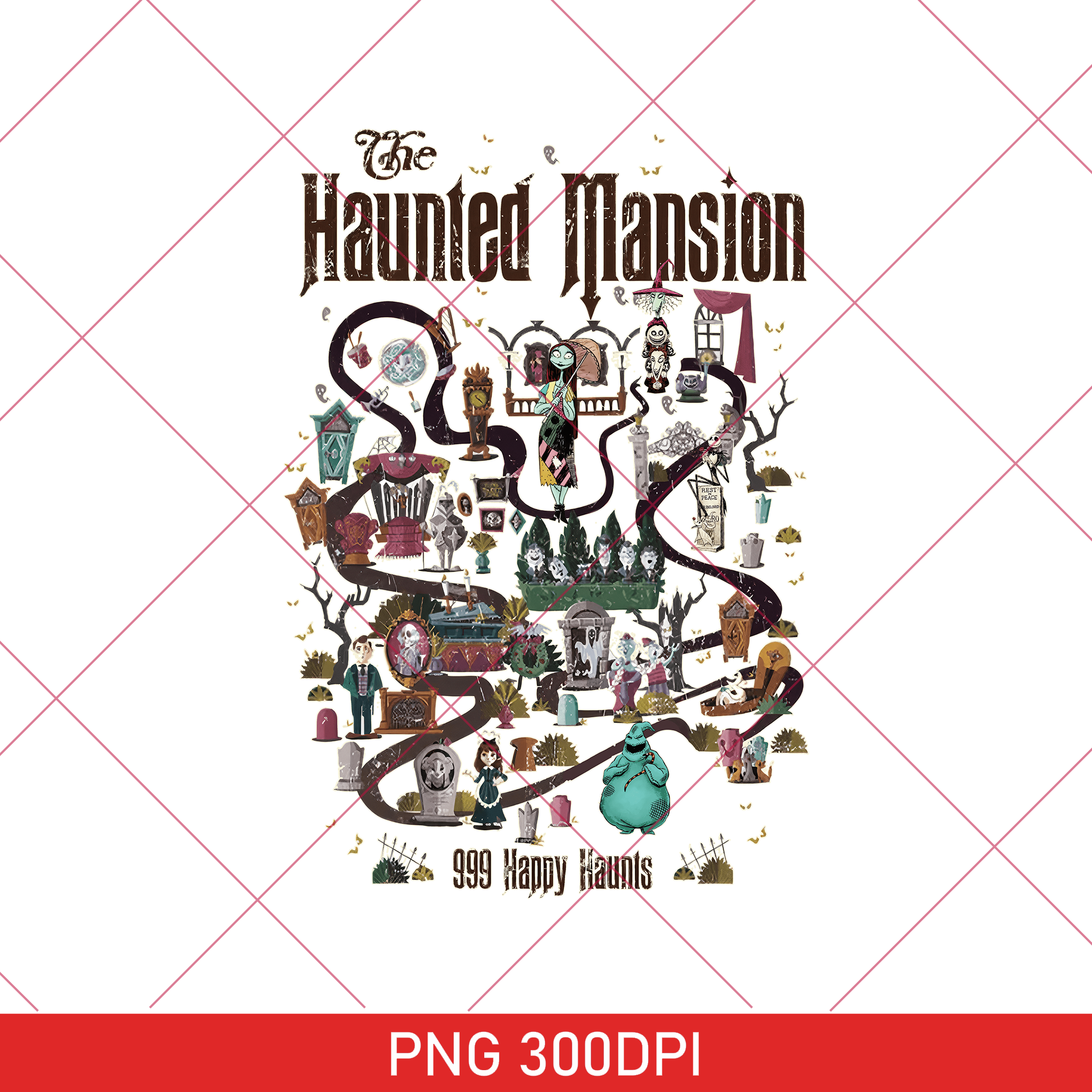 Disney Haunted Mansion PNG, The Haunted Mansion Map PNG, Ret | Inspire ...