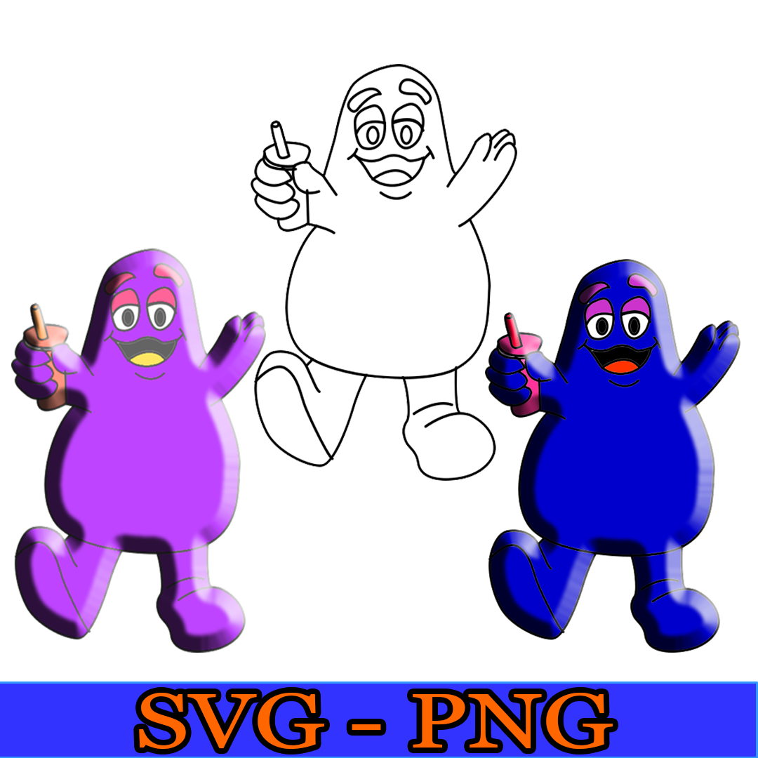 GRIMAACE SHAKE SVG,grimace shake PNG, Cut files for Cricut P | Inspire ...