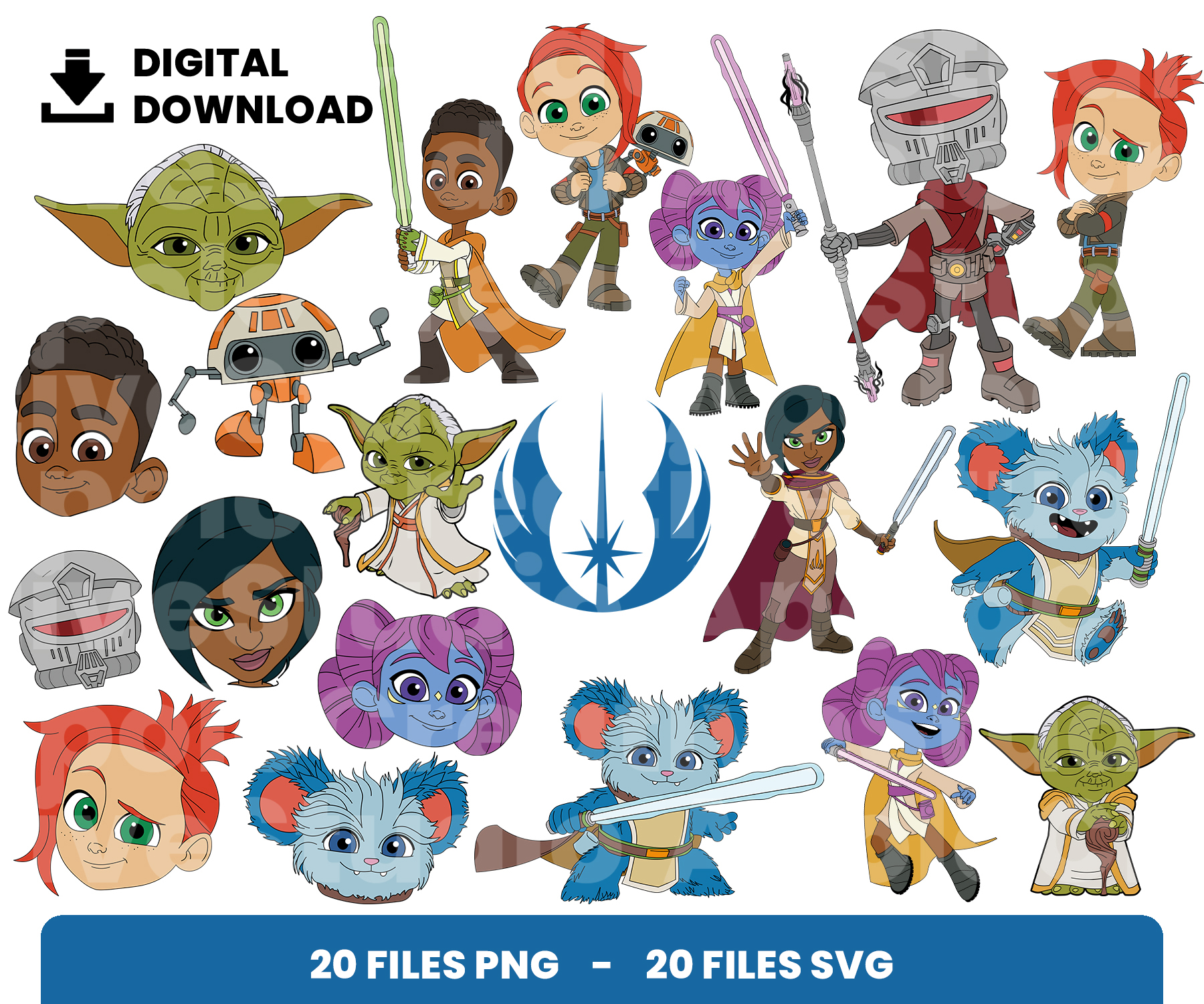 Bundle Layered Svg, Star Wars Young Jedi Svg, Children Svg, - Inspire ...