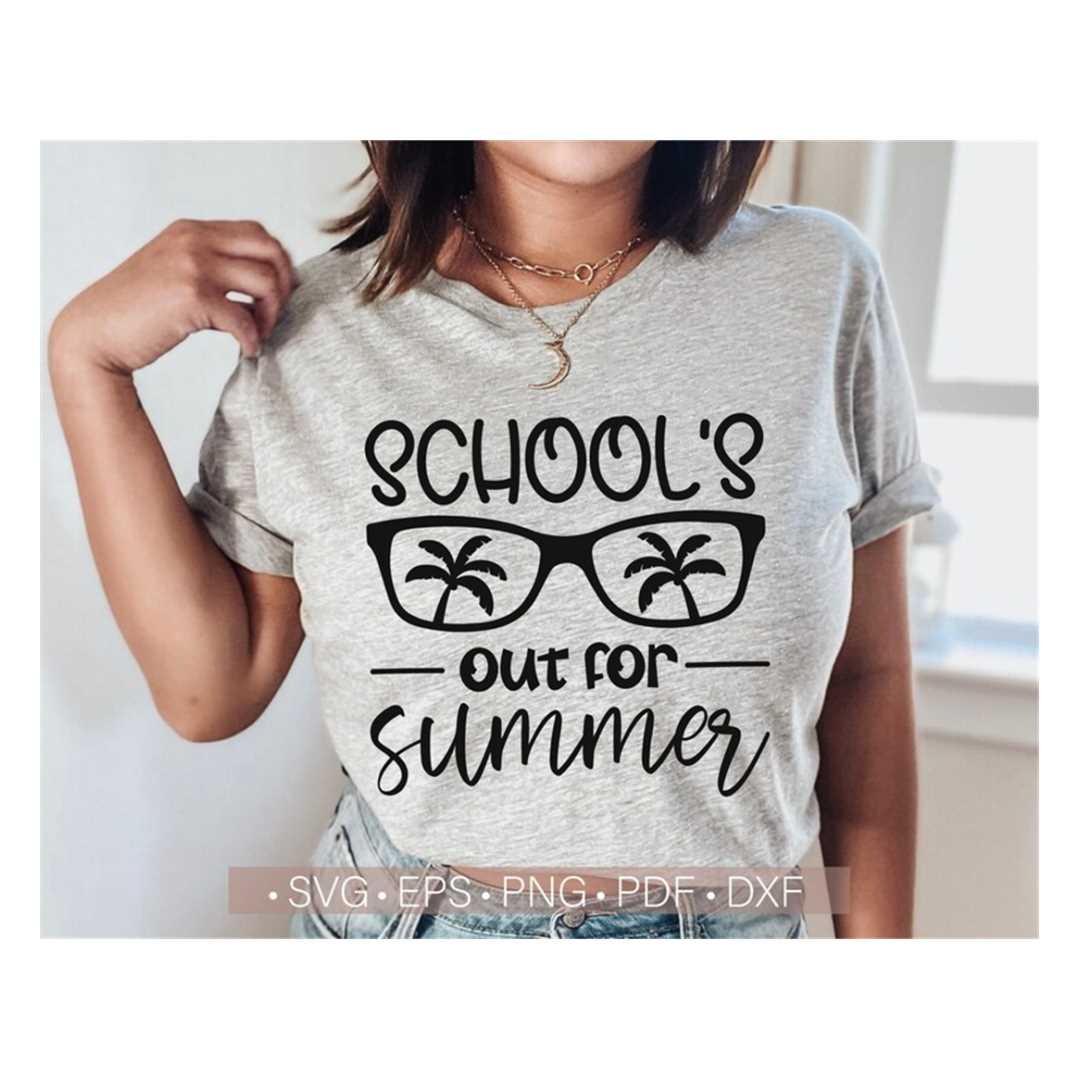 School's Out For Summer Svg, Summer Teacher Shirt Svg Cut Fi | Inspire ...