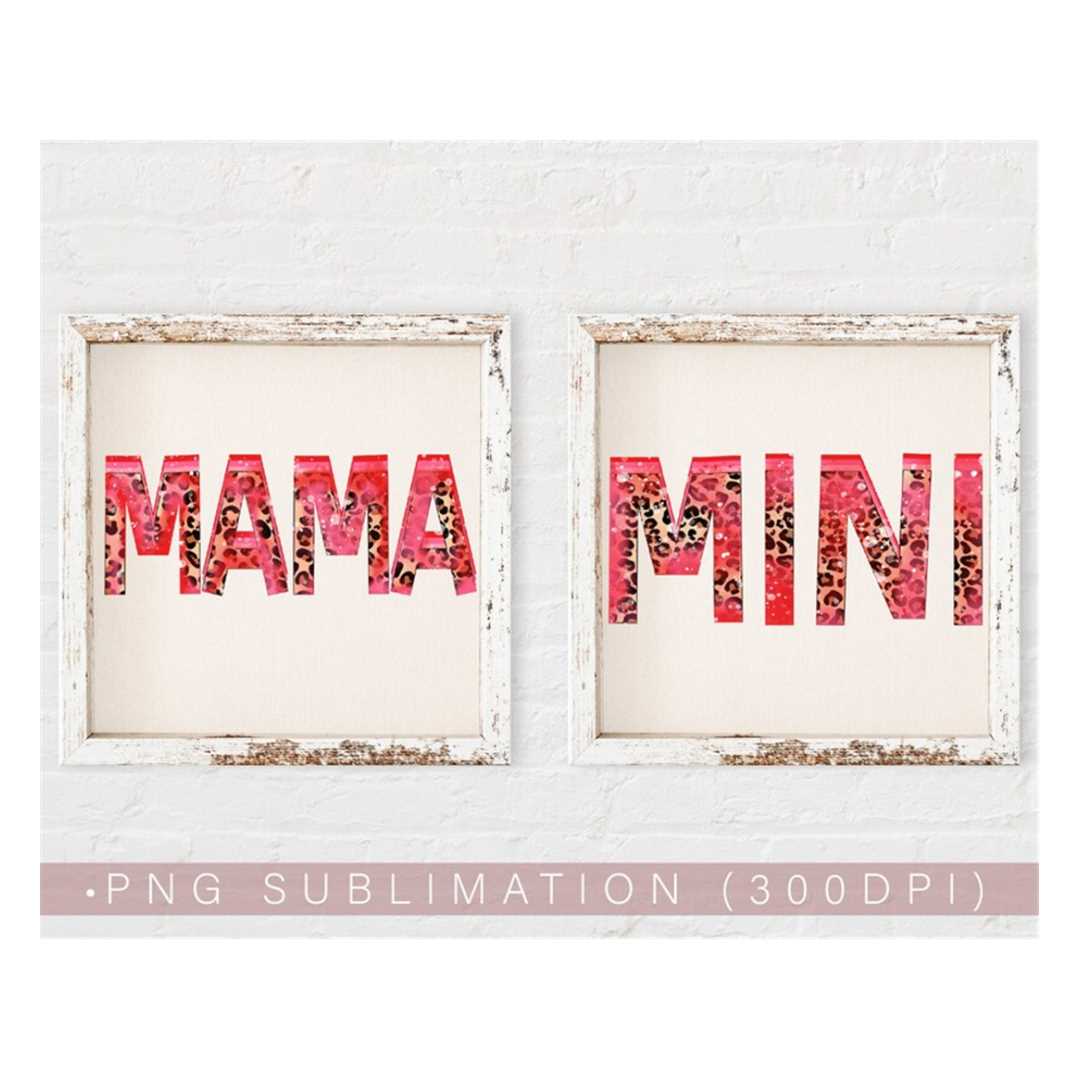 Mama Mini Png Leopard Valentine's Day Mom Png Sublimation Sh | Inspire ...