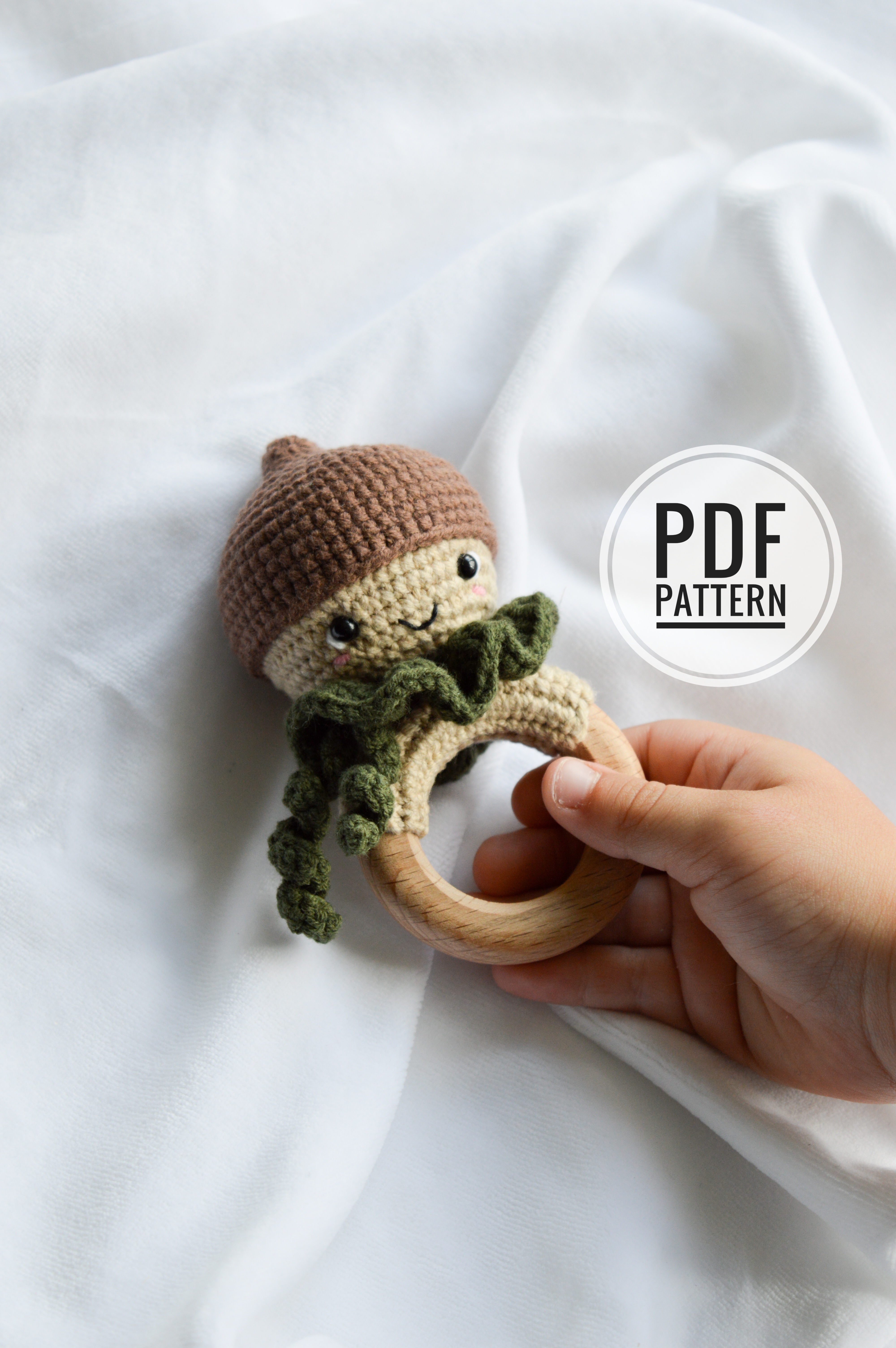 Nut rattle easy crochet pattern, nut crochet pattern, baby s | Inspire ...