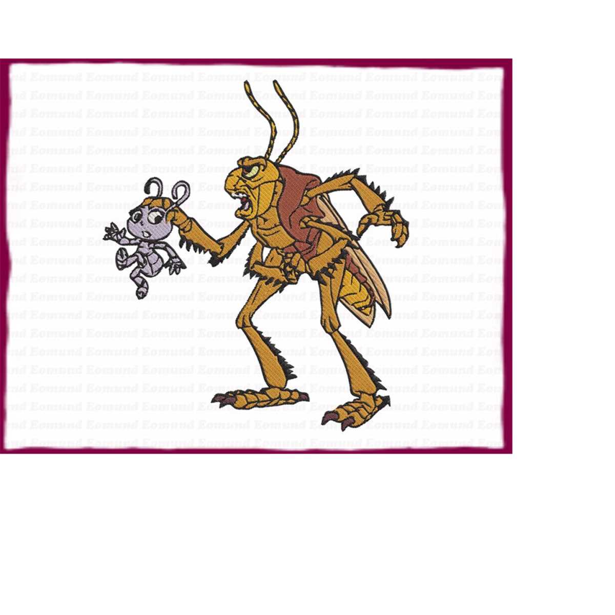 Dot And Hopper A Bugs Life Filled Embroidery Design - Instan | Inspire ...