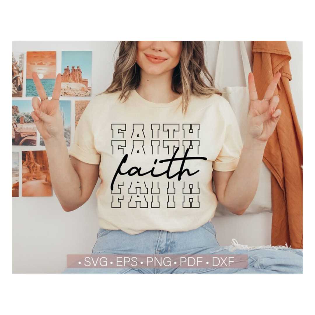 Faith Svg, Christian Svg, Religious Svg Cut File for Cricut | Inspire ...