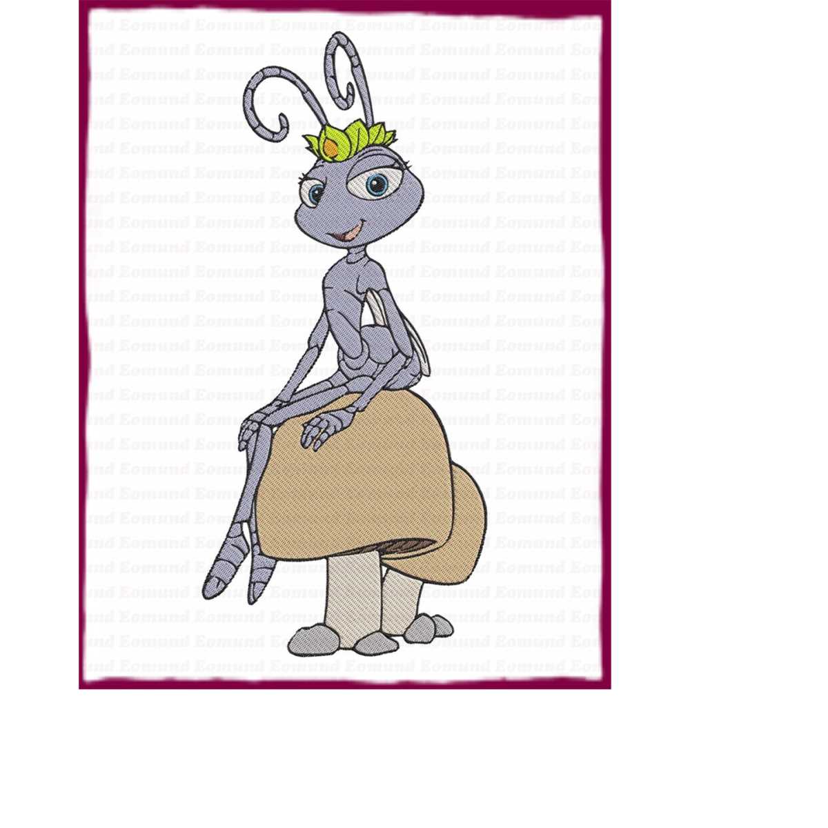 Princess Atta A Bugs Life Filled Embroidery Design 9 - Insta | Inspire ...