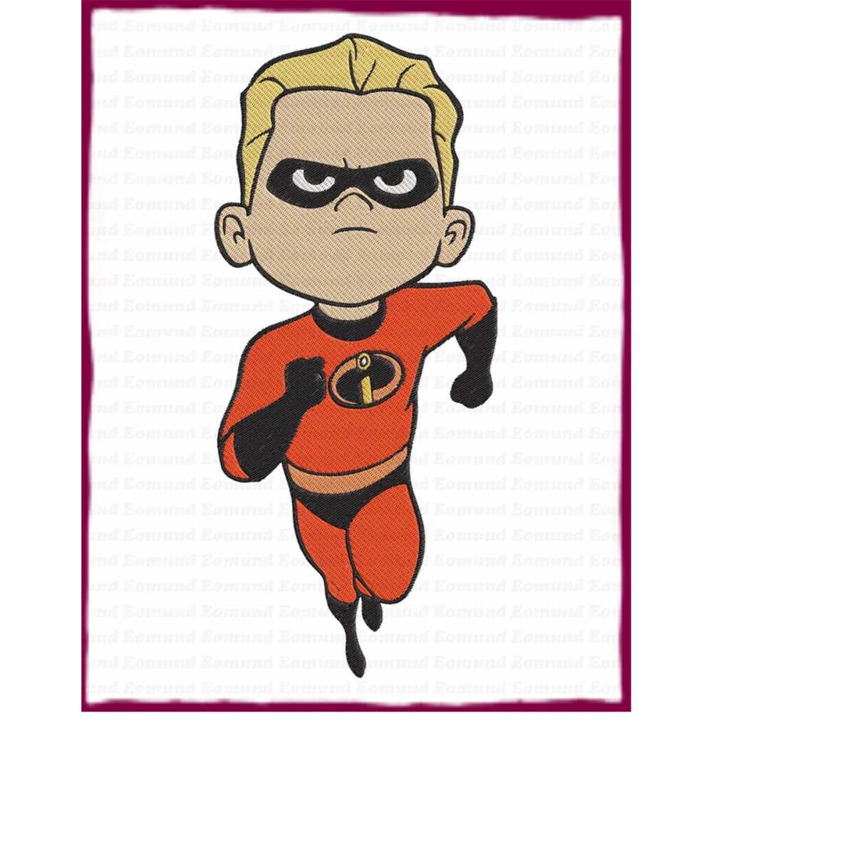 Dash Parr Incredibles Filled Embroidery Design 3 - Instant D | Inspire ...