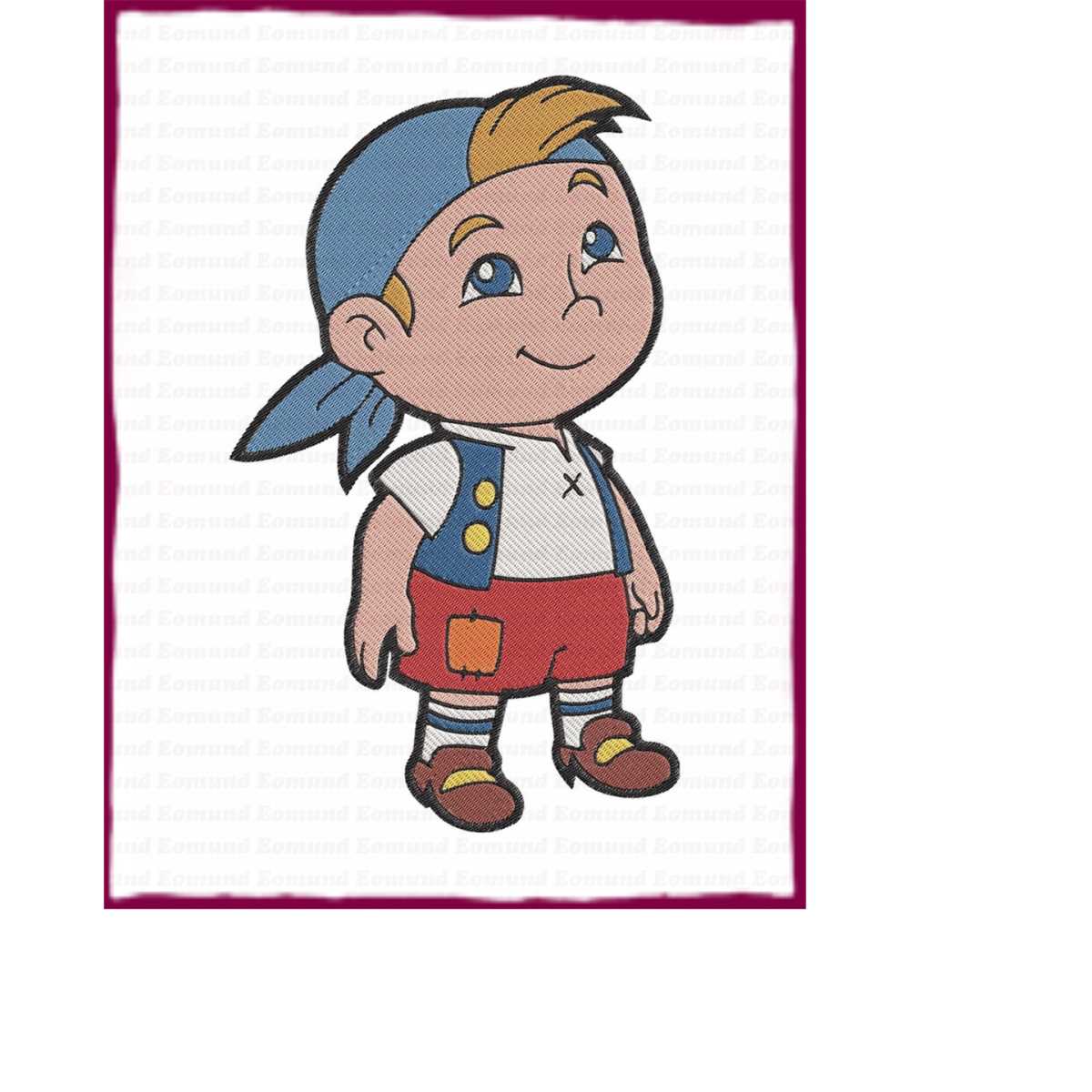 Cubby Jake And The Never Land Pirates Fill Embroidery Design | Inspire ...