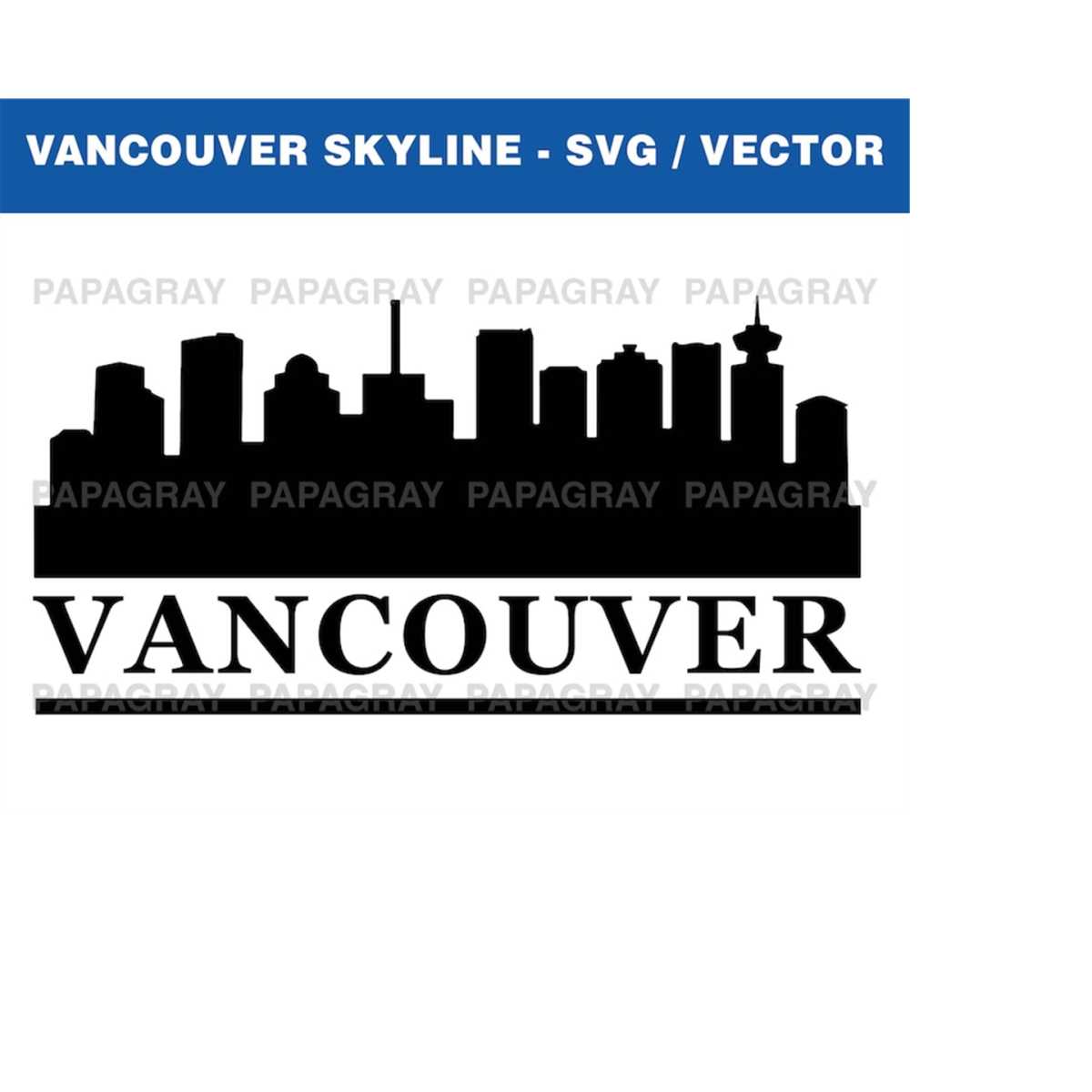 Vancouver Skyline SVG | Digital Download | Vancouver SVG, Va | Inspire ...