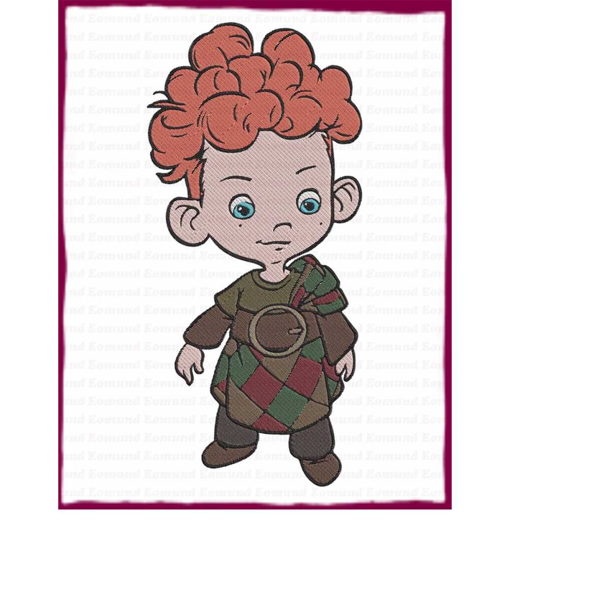 Harris Brave Filled Embroidery Design - Instant Download | Inspire Uplift