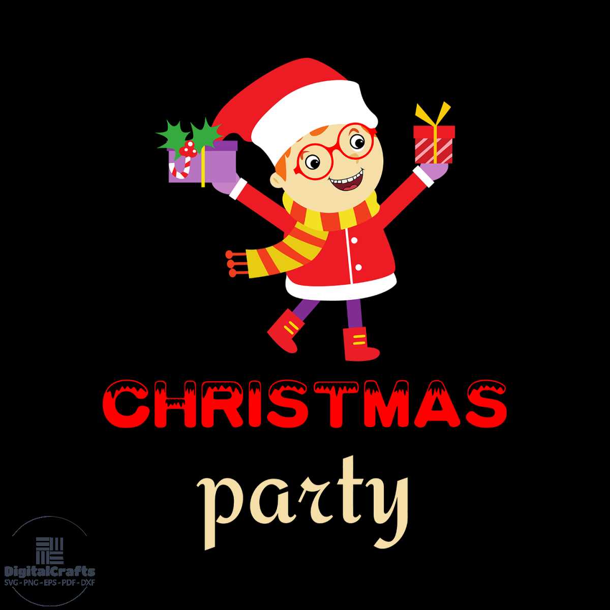 Christmas Party Svg, Christmas Svg, Xmas Svg, Happy Holiday | Inspire ...
