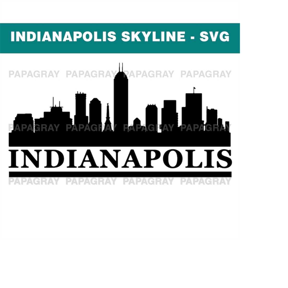 Indianapolis Skyline Svg | Inspire Uplift