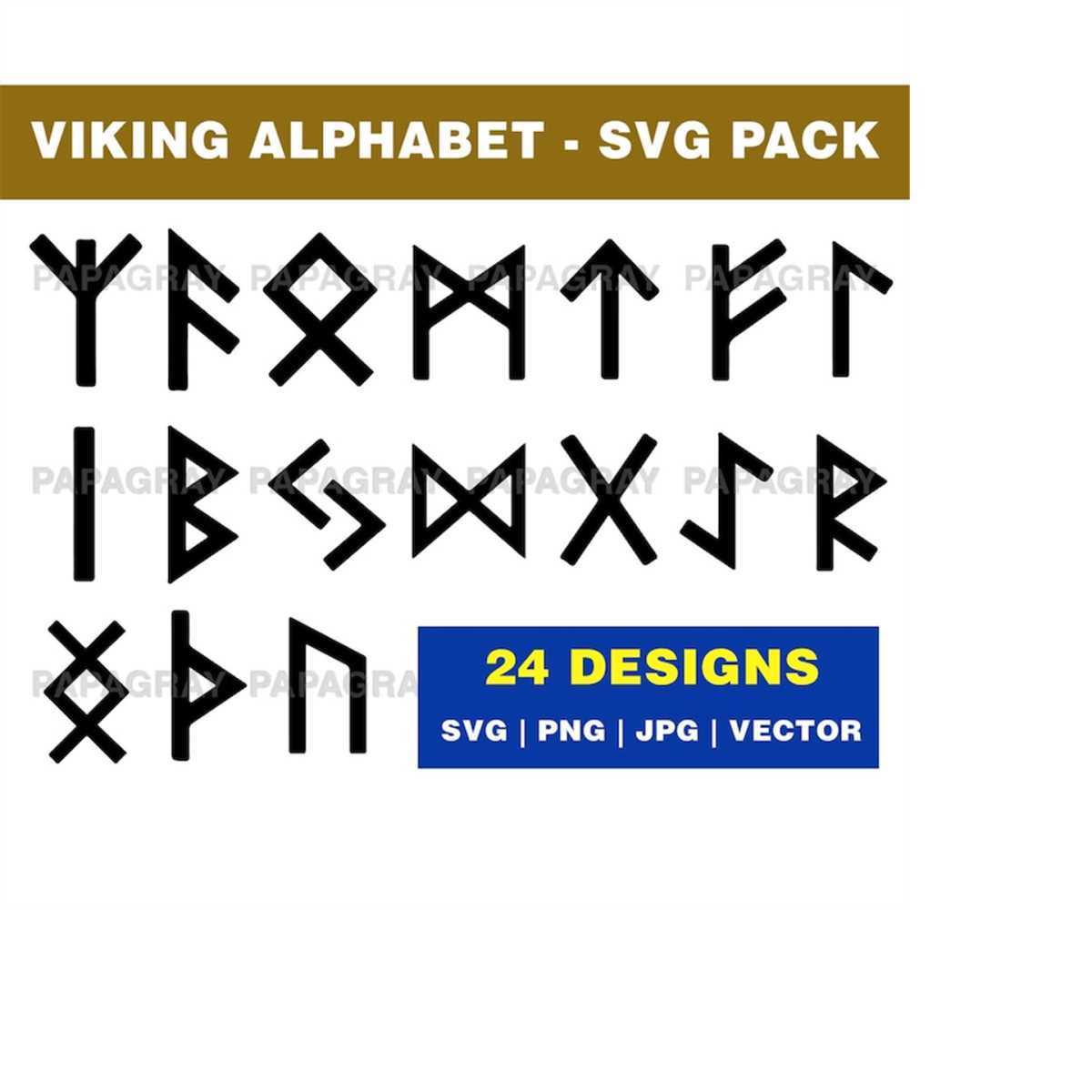 Viking Alphabet Pack - 24 Designs | Digital Download | Vikin | Inspire ...