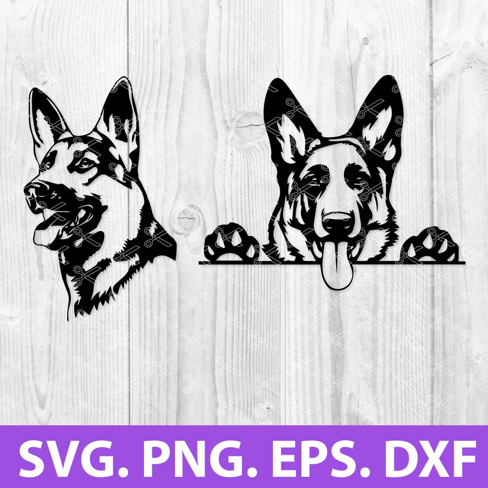 German Shepherd Bundle Svg, German Shepherd SVg, Dog Svg, An - Inspire ...
