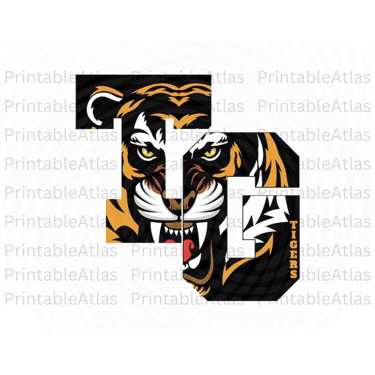 Tiger svg, tigers png, Tigers letter face svg, school pride - Inspire ...
