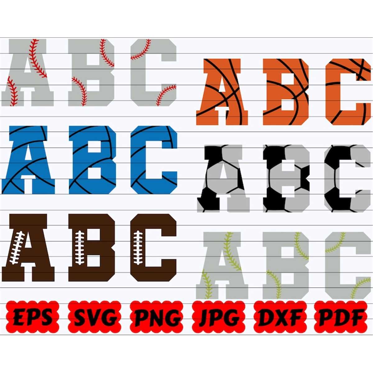 Sport Alphabet SVG | Sport Font SVG | Sport Letters SVG | Sp | Inspire ...