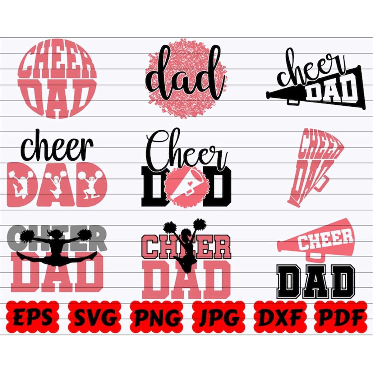 Cheer Dad SVG | Cheer Dad Cut File | Cheer Family SVG | Dad | Inspire ...