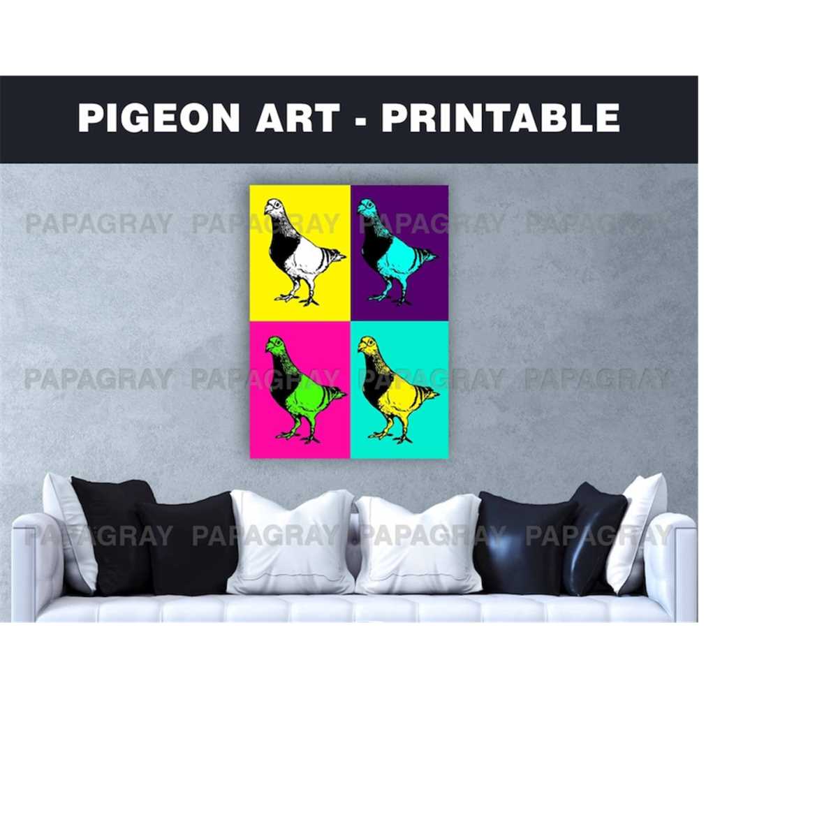 Pigeon Artwork Printable | Digital Download | Racing Pigeon | Inspire ...