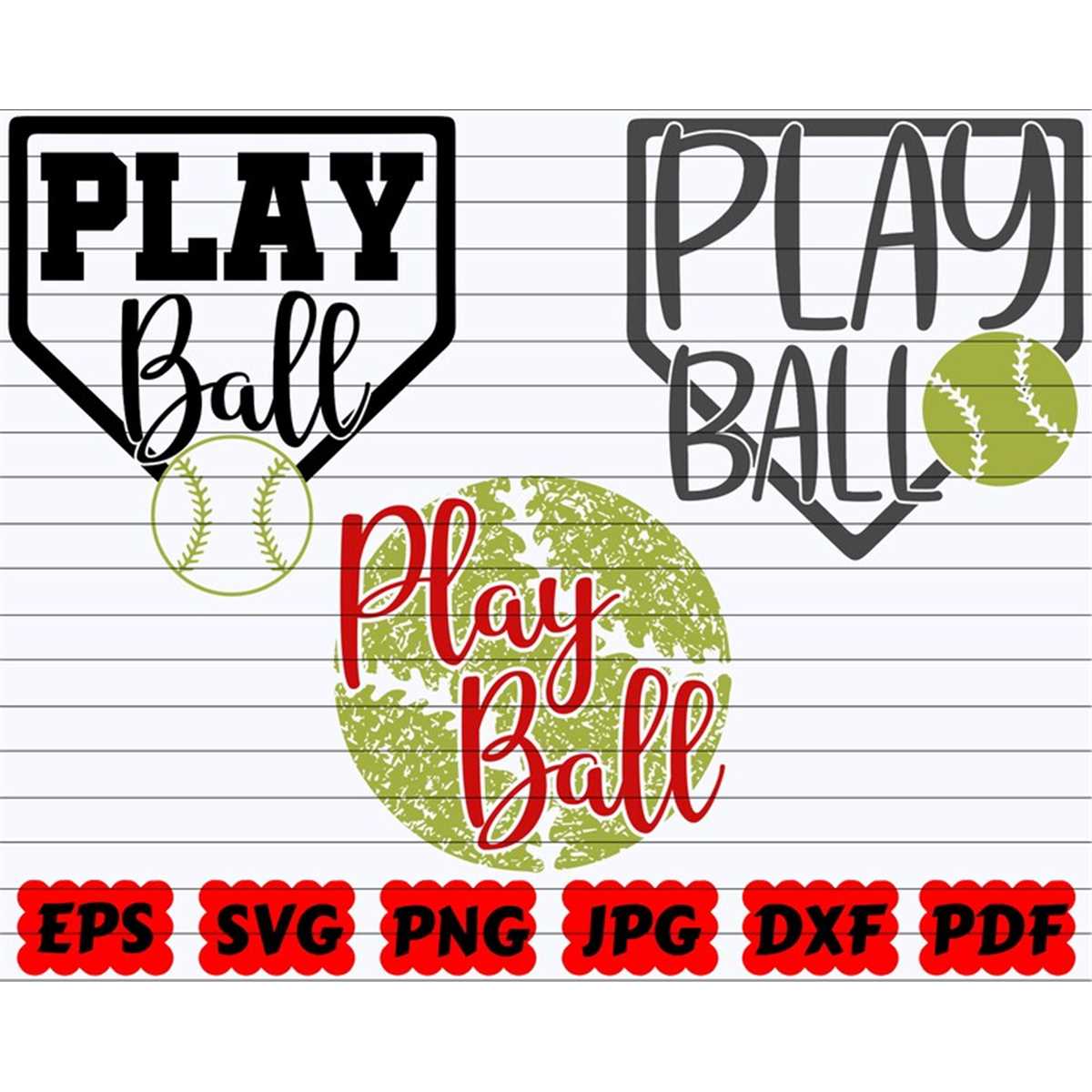 play ball svg - Inspire Uplift