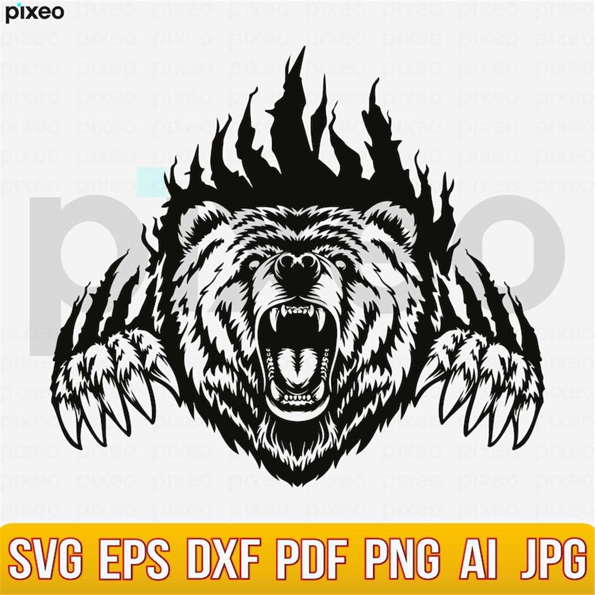 Bear Claws Scratch Svg, Bear Svg, Bear Claw Mark Svg, Grizzl - Inspire Uplift