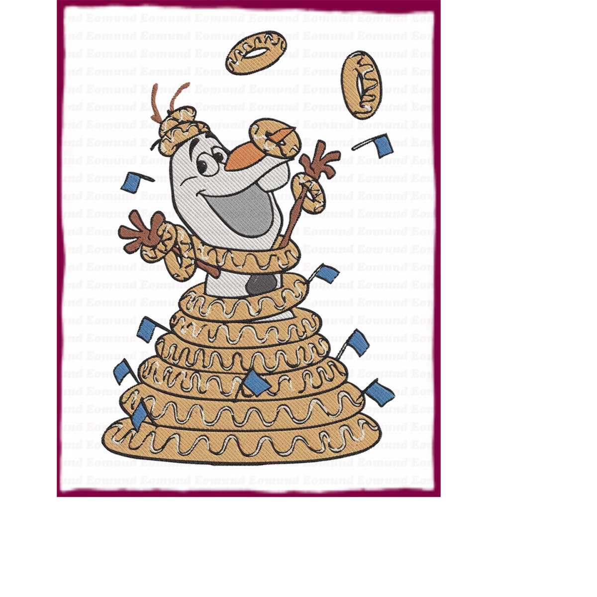 Olaf Surprise Frozen Filled Embroidery Design - Instant Down | Inspire ...