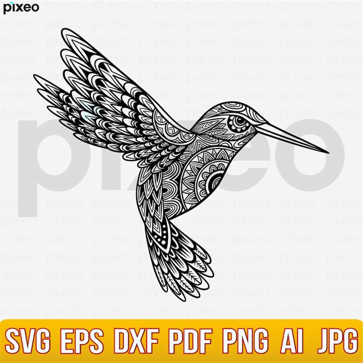 Hummingbird Mandala Svg, Hummingbird Clipart, Humming Bird S - Inspire ...