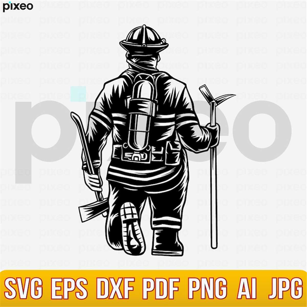 Fire Fighter Svg, American Fire Fighter Svg, Fire Fighter Cl - Inspire ...
