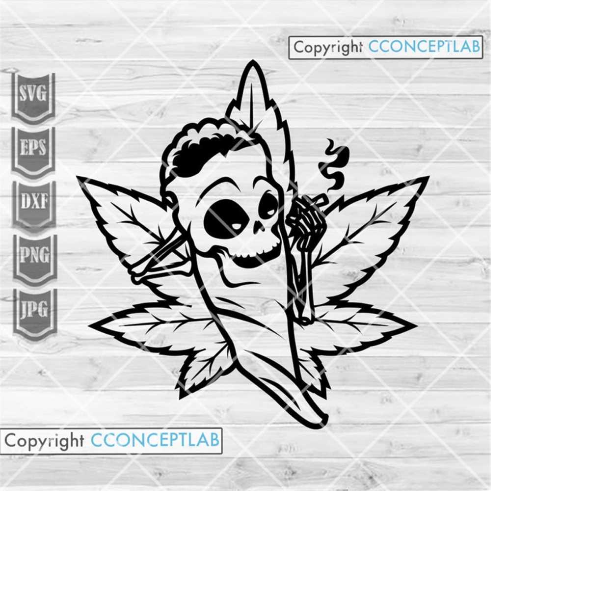 Weed Joint Smoking svg | Cannabis Clipart | Marijuana Leaf S | Inspire ...