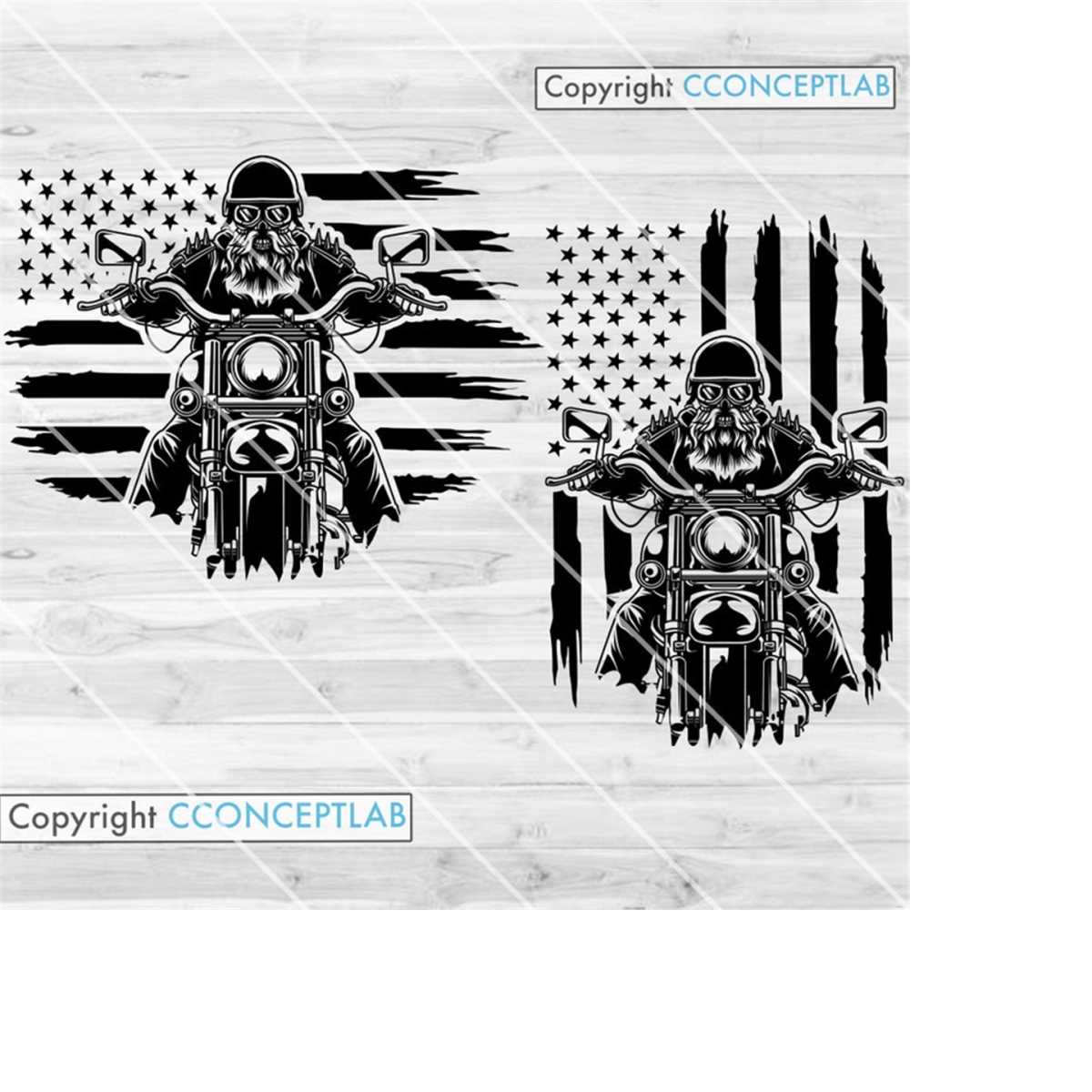 US Biker Skull Svg || Biker Svg || Biker Cut Files || US Bik | Inspire ...