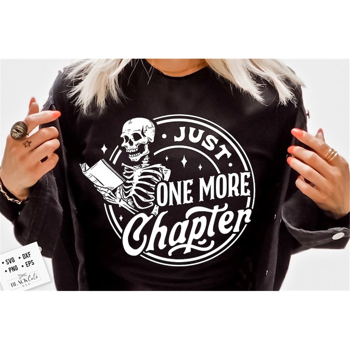 Reading skeleton, Just one more chapter SVG, Skeleton readin - Inspire ...