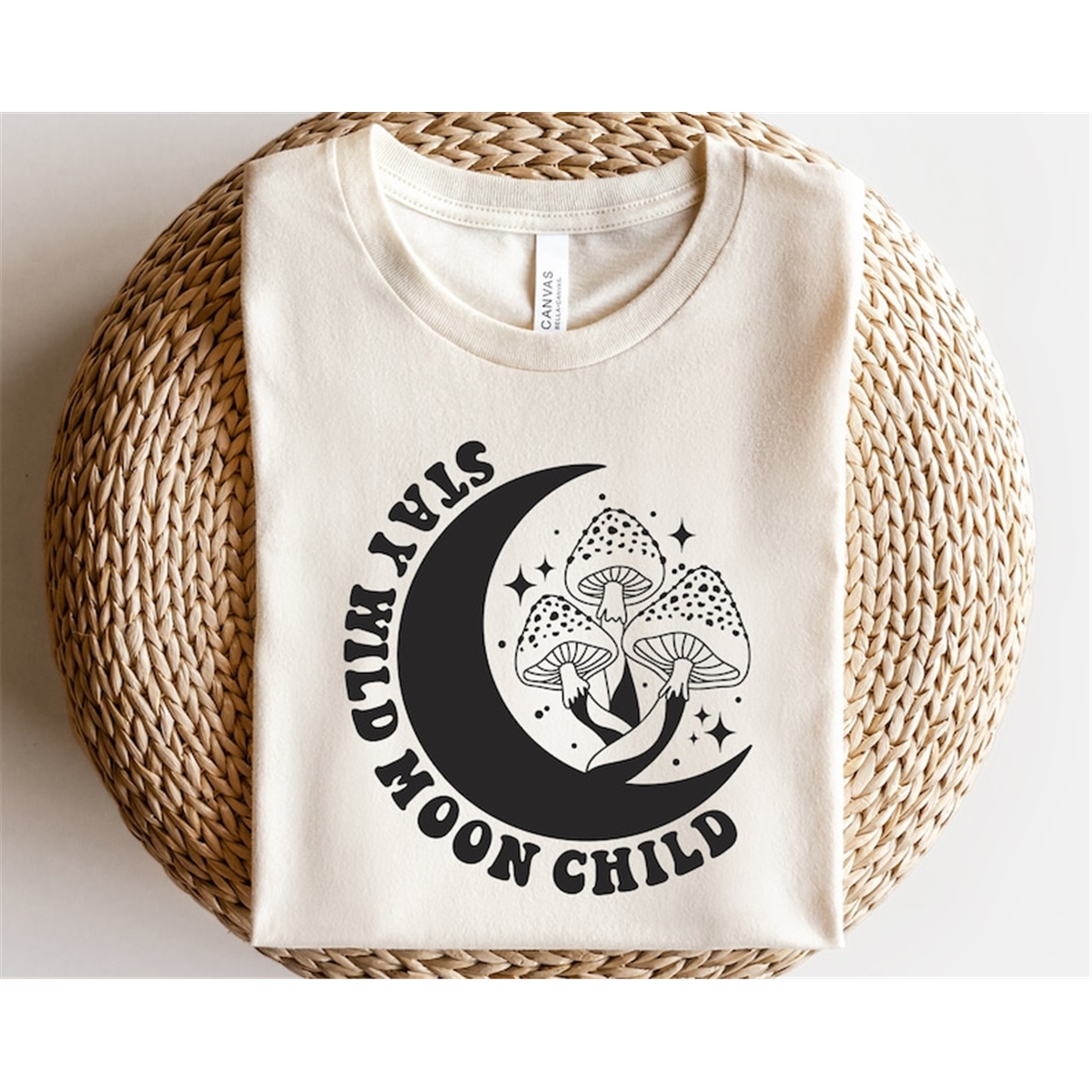 Moon with magic mushroom svg, Stay wild moon child svg, Mush - Inspire ...