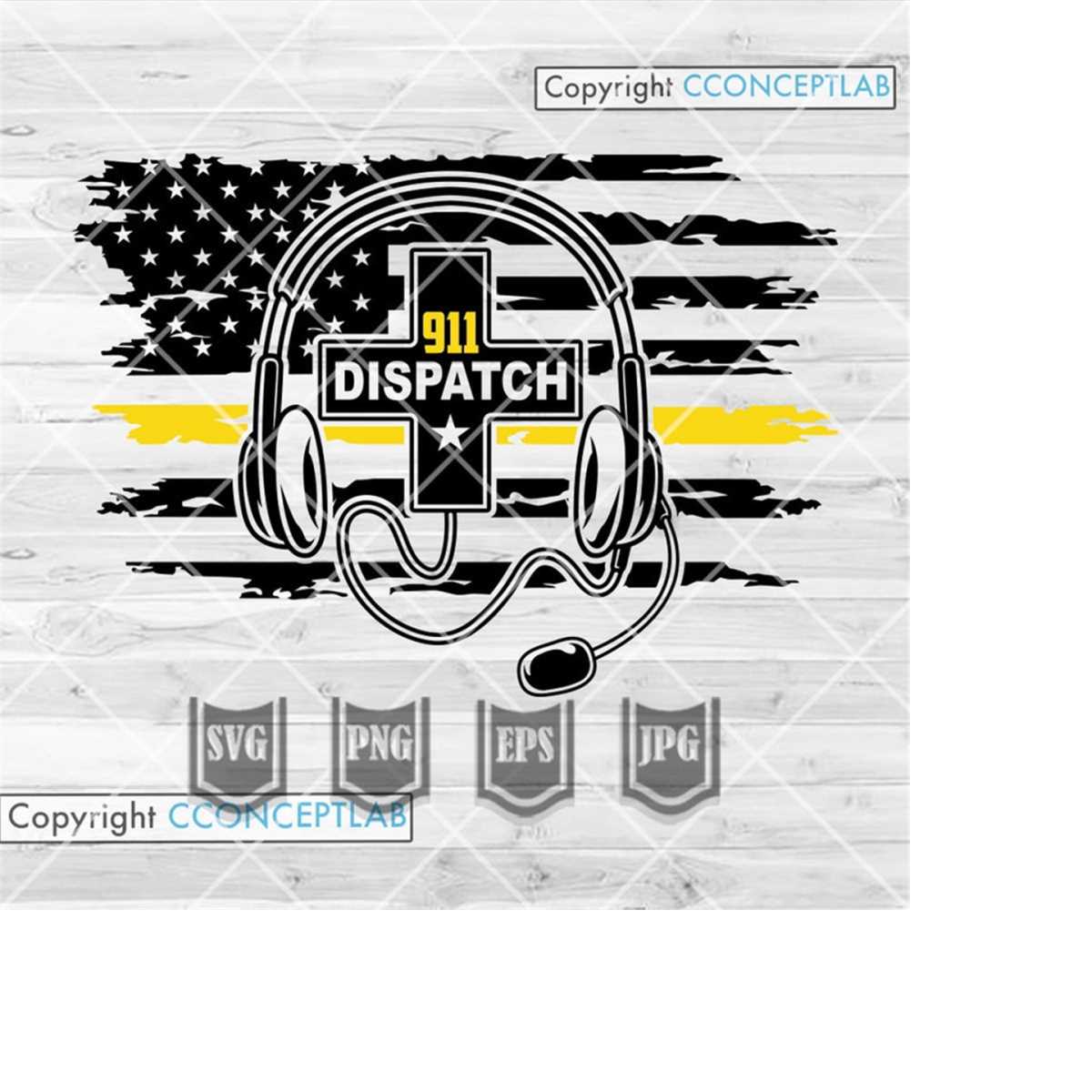 US 911 Dispatcher svg | First Responder Clipart | Emergency | Inspire ...