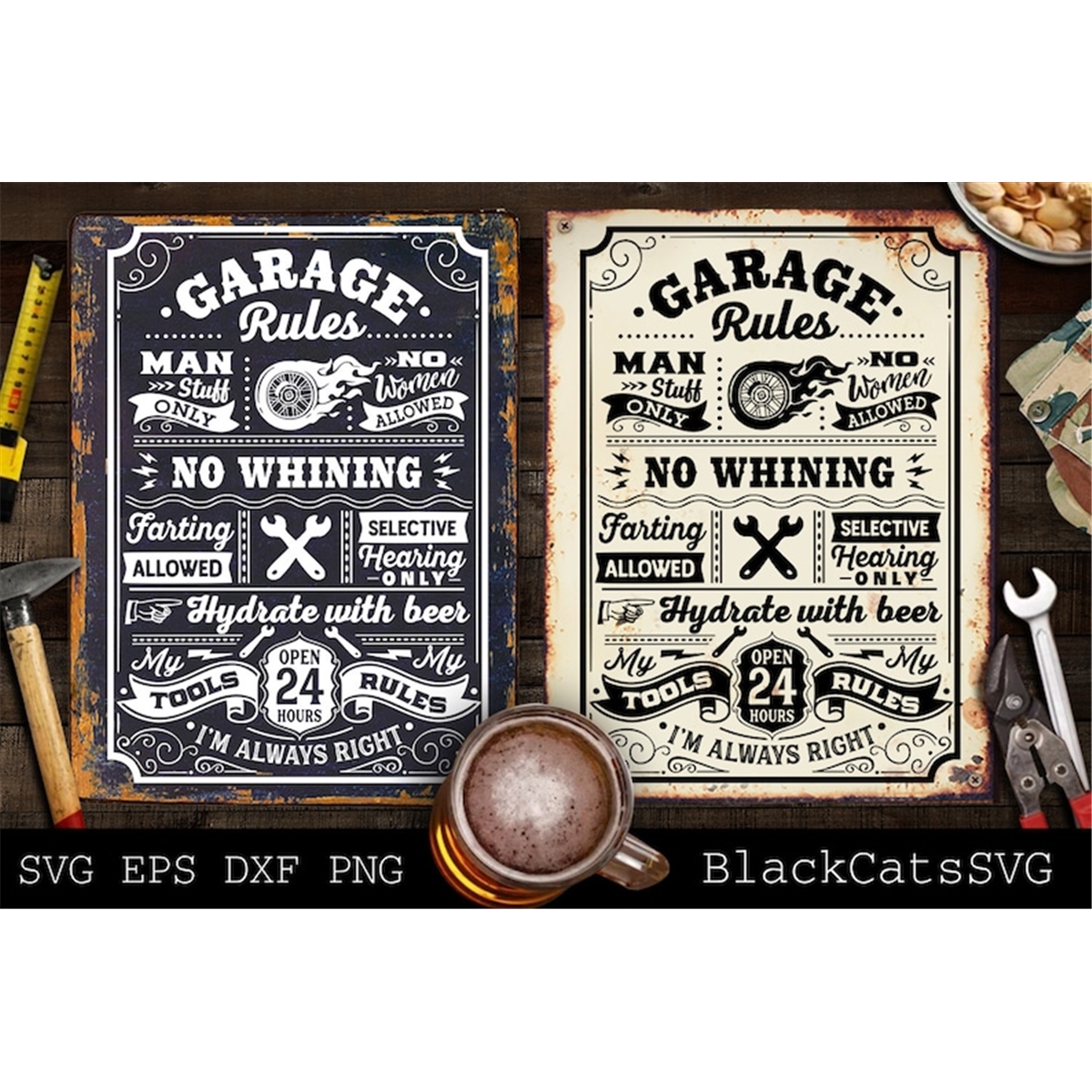 Garage Rules svg, Garage rules poster svg, Garage svg, Dads | Inspire ...
